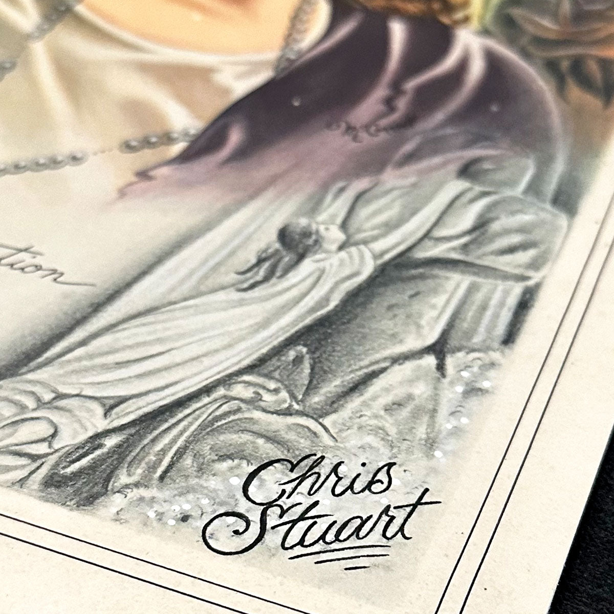 Chris Stuart Jesus Lithograph Print – MadeToLastTattoo